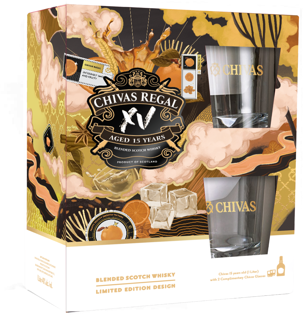 ChivasRegalXV 15YearOld 700ml Gift Pack – Shotify Online Liquor Delivery